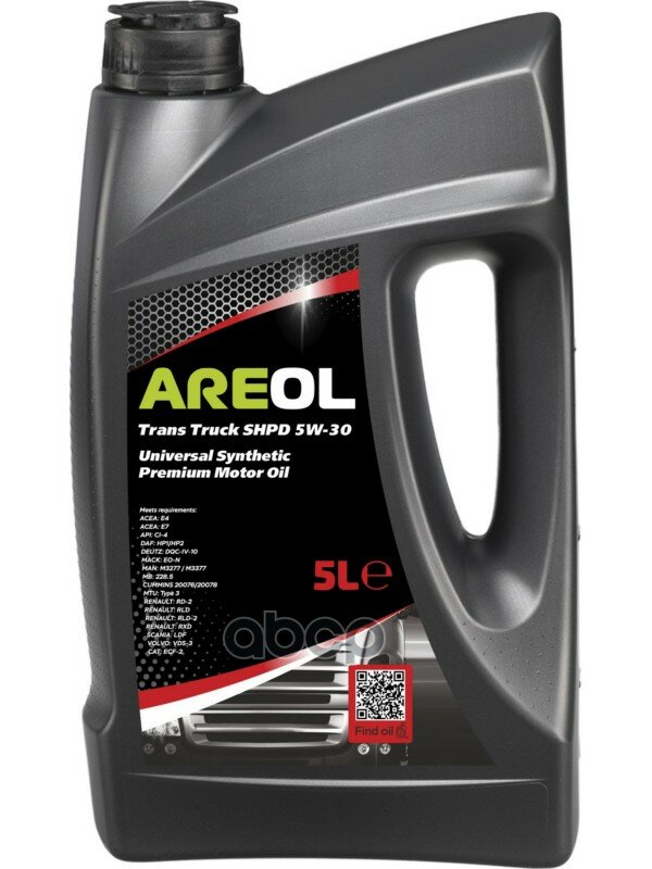 AREOL Масло моторное AREOL Trans Truck SHPD 5W30 5л