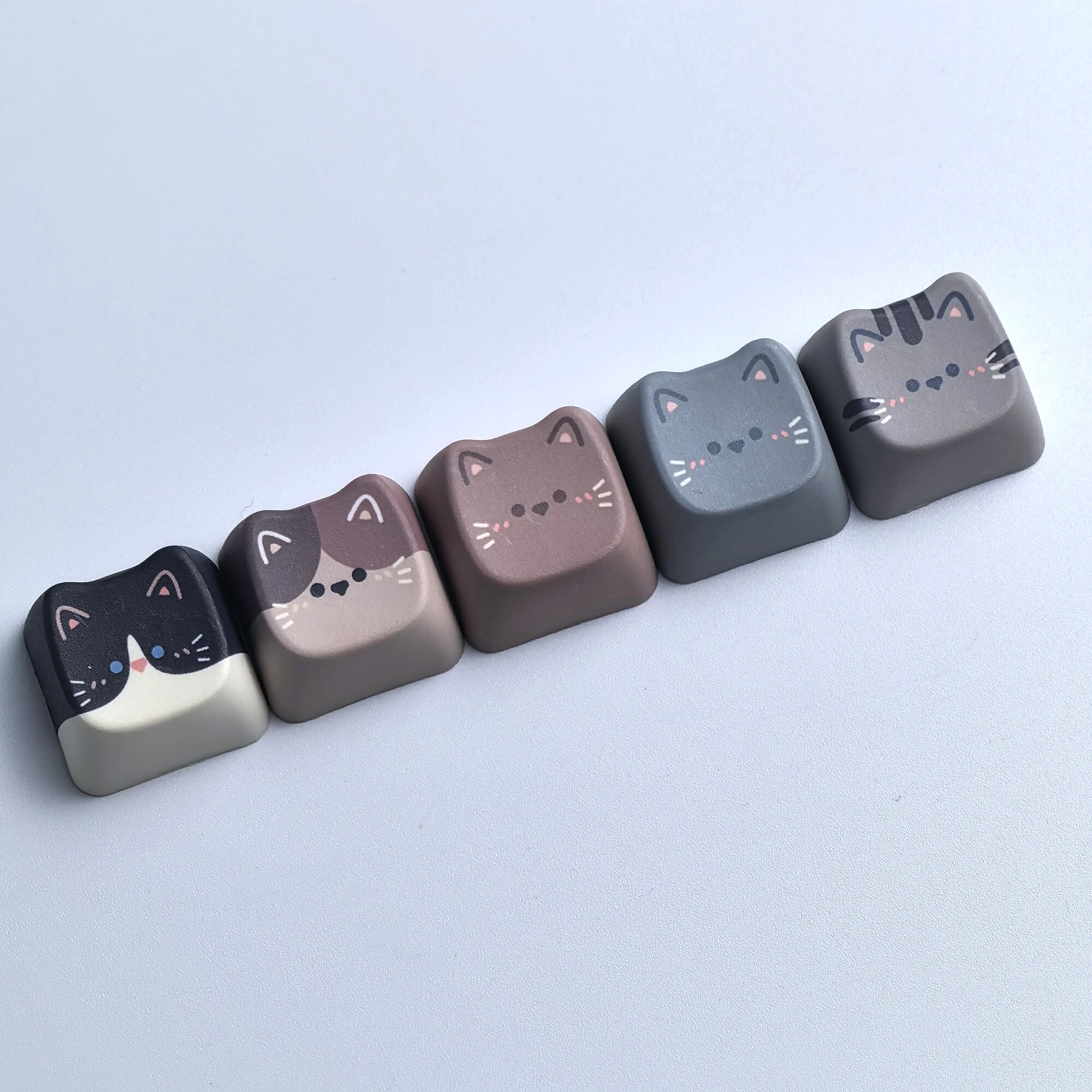 Кейкапы MAIMOOO Cat для механической клавиатуры, 5шт, Цвет: 5pcs D