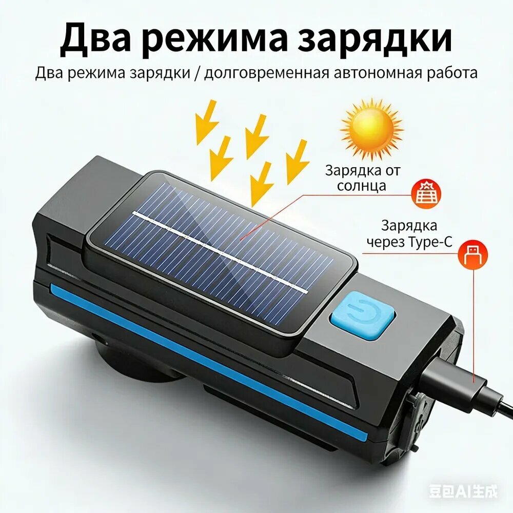 DIFERDA Фонарь для велосипеда — фото 1