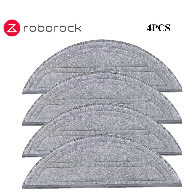 Салфетки для Roborock Saros 10/S9 MaxV Ultra, серые, 4шт
