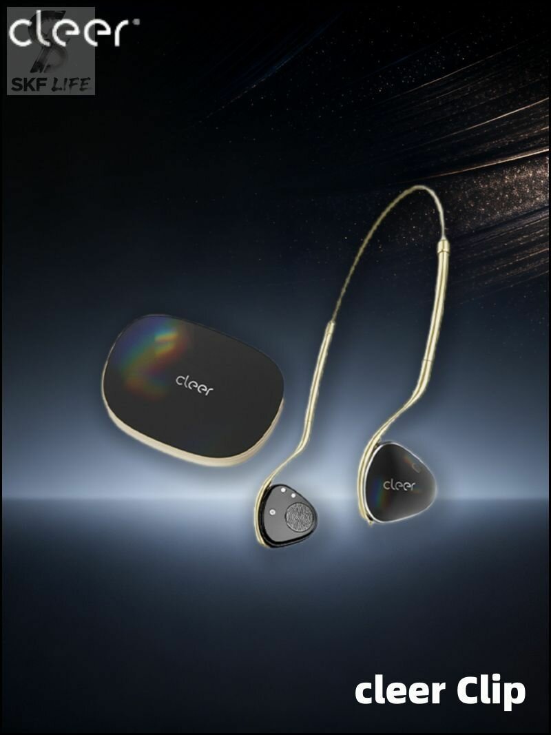 Наушники Cleer Clip, накладные, Bluetooth 5.0, ANC, накладная, открытый тип, Black