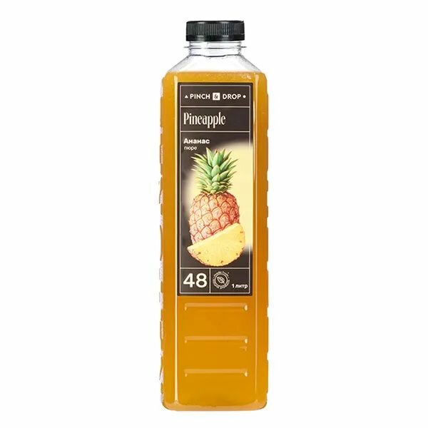 Пюре Ананас фруктовое Pinch&Drop пластик 1л D7, H26см