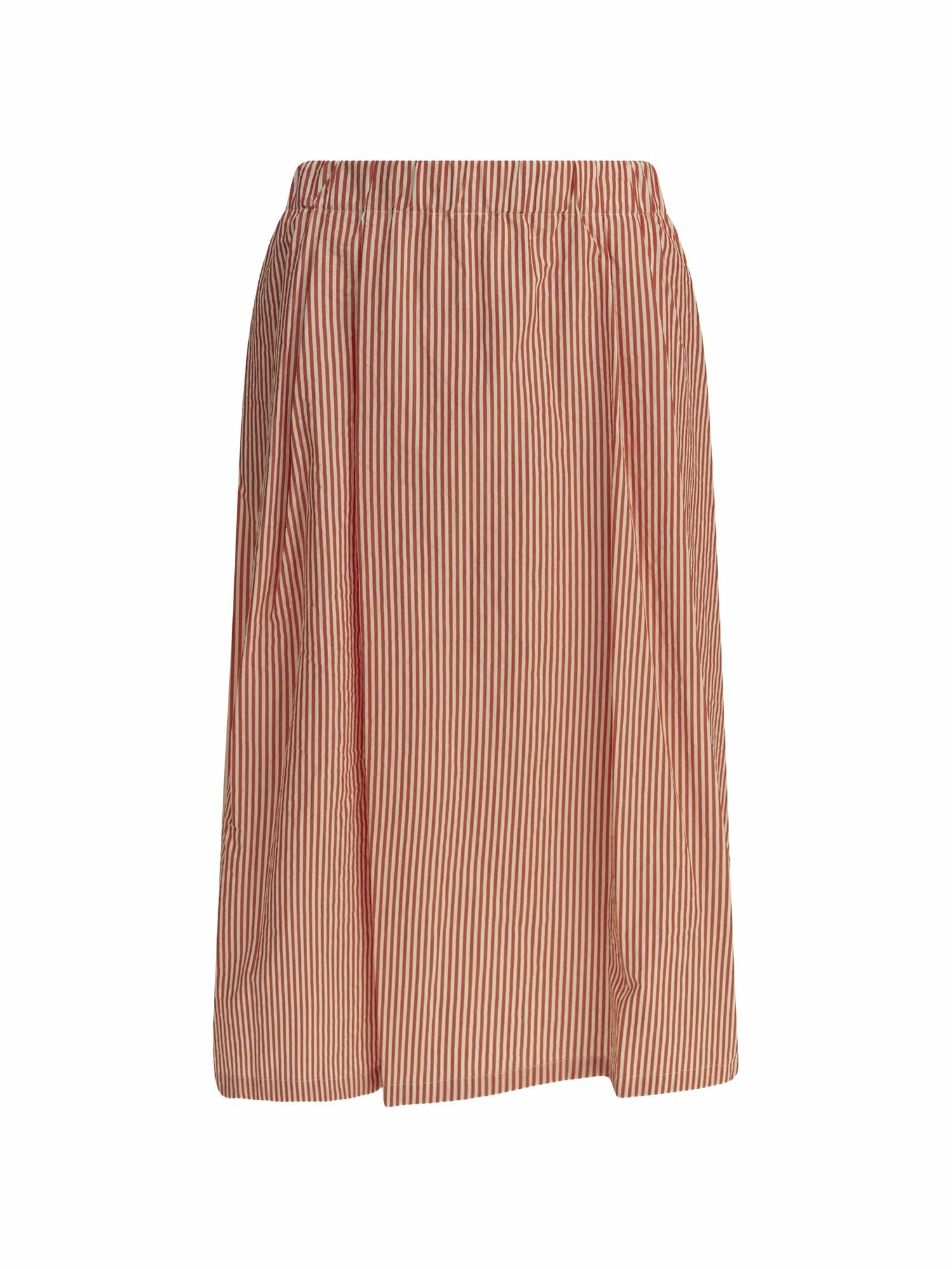 Юбка Striped pleated cotton midi skirt