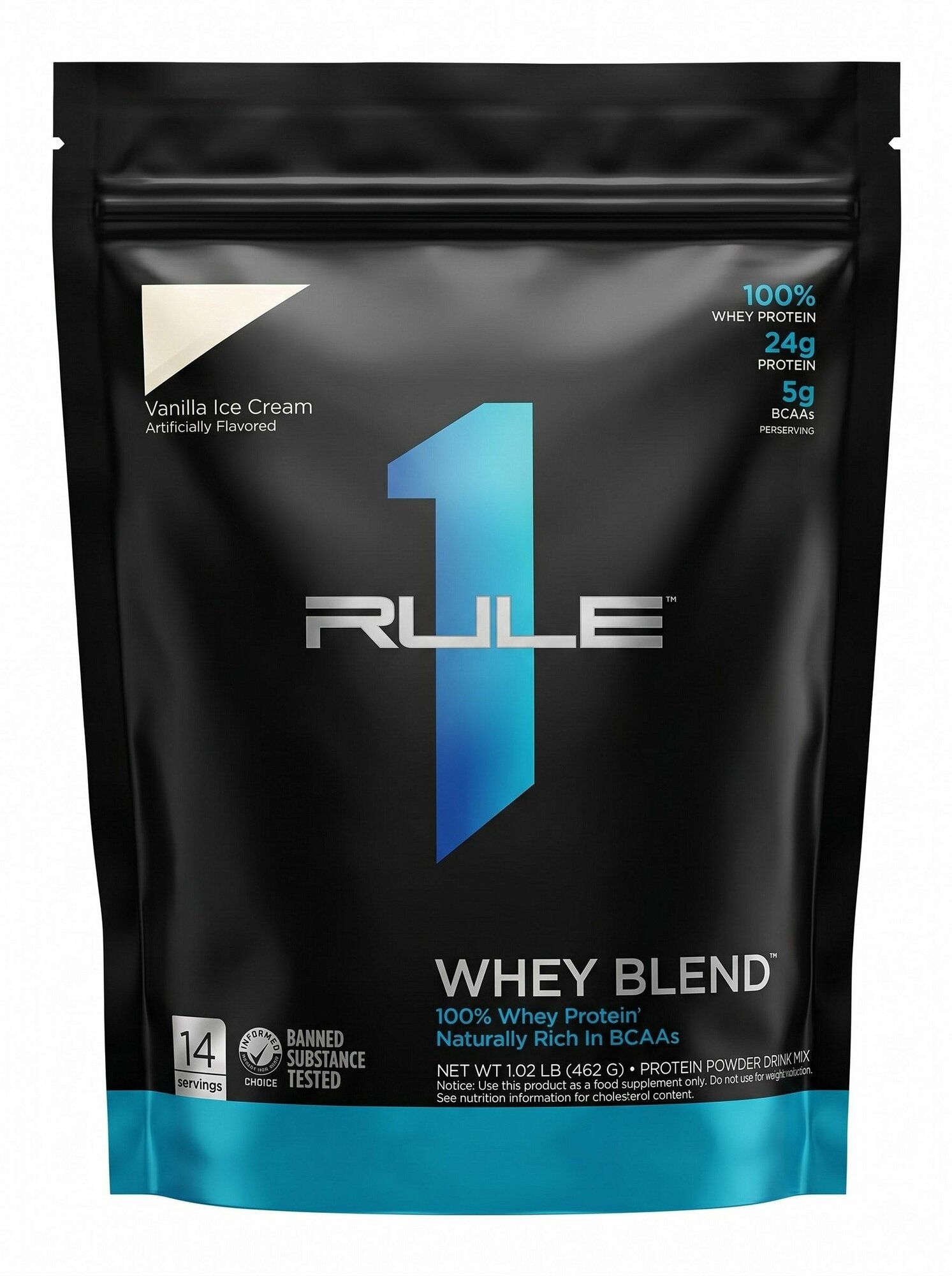 Rule One Proteins, Whey Blend, протеиновая смесь для приготовления напитка, Ваниль