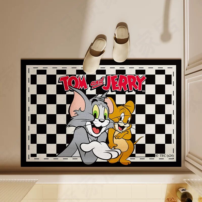 Немецкий коврик для ванной Tom and Jerry, нескользящий коврик для туалета из диатомовой грязи, специальный впитывающий