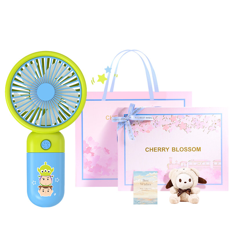 Ручной вентилятор унисекс Disney SCS11A, Three-eyed Boy Romantic Cherry Blossom Gift Box