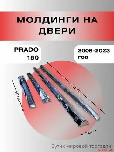 Накладка на автомобиль на кузов, 4 шт.