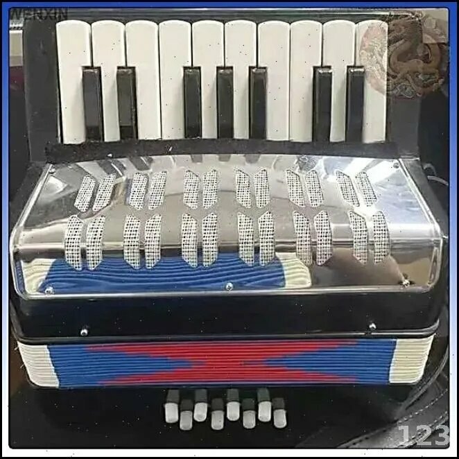 Синяя детская гармошка из ABS пластика, эксклюзивная модель