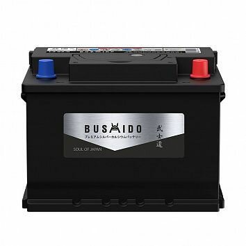 Аккумулятор автомобильный BUSHIDO SJ 62Ач R+ EN540A 242x175x190 B13