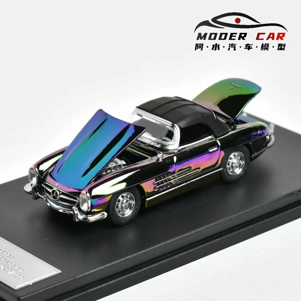 YS Model 1:64 Benz 300SL Mk1 Roadster W198 Легковая модель автомобиля