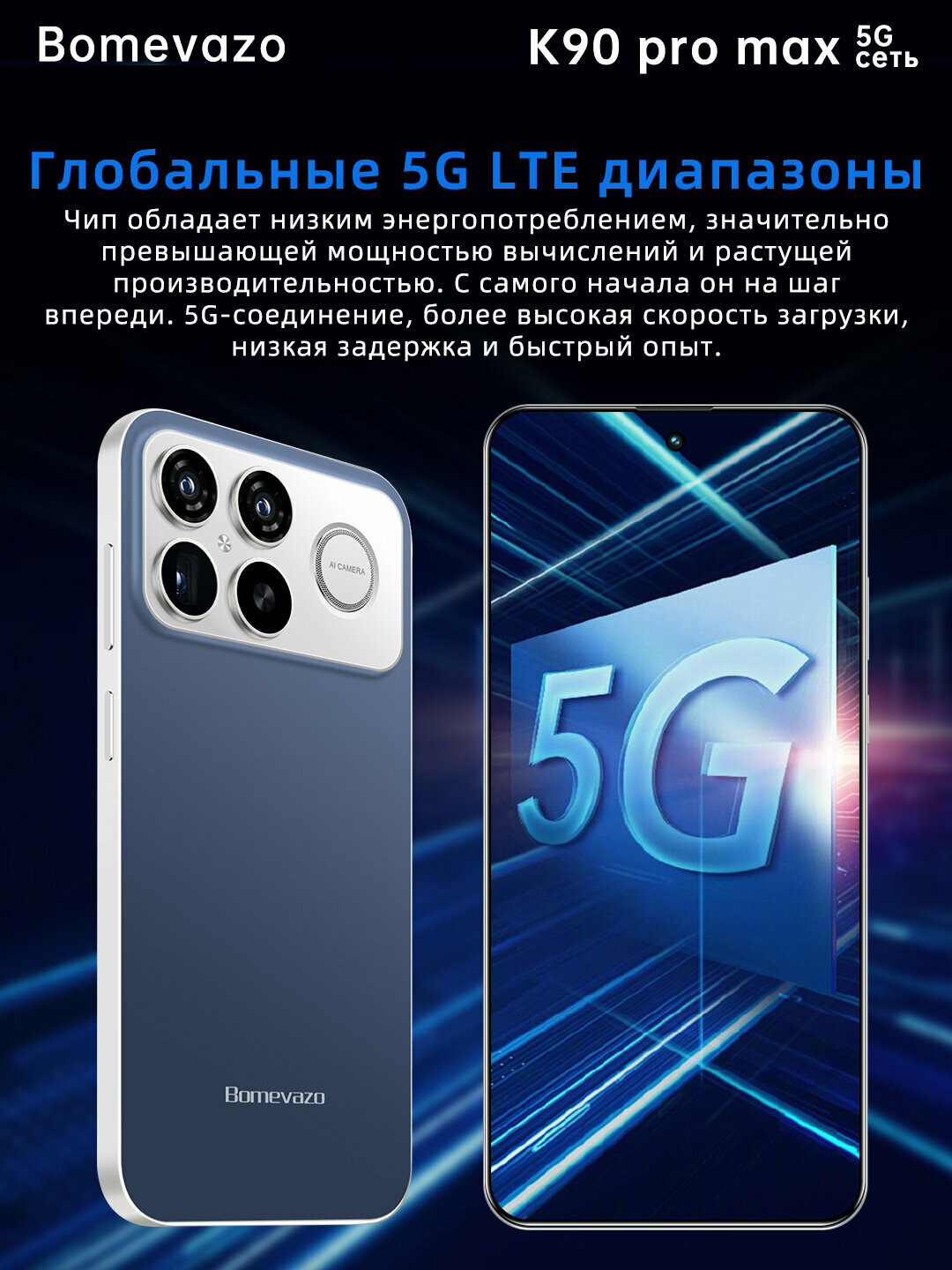 Смартфон Galaxy K90 Pro Max 16+1024ГБ, AMOLED, 8000 мАч, стереодинамики