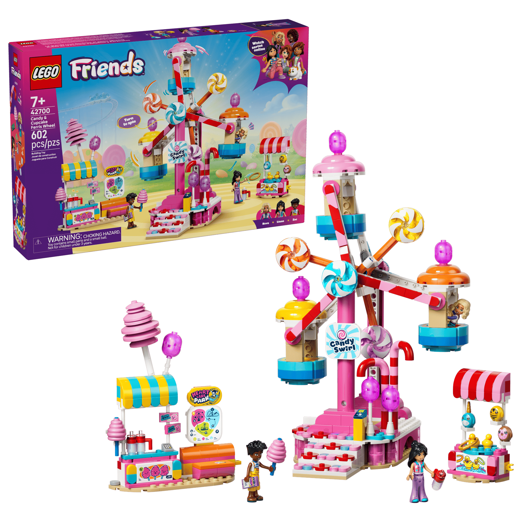Конструктор LEGO Friends 42700 Колесо обозрения со сладостями, 602 дет.