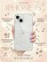 Чехол, для iPhone 15 "Звездный", силикон, прозрачный, ударопрочный