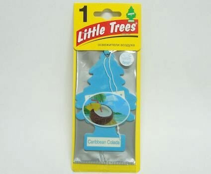 Освежитель (ароматизатор) подвесной картон Car Freshener елочка Caribbean Colada Карибский коктейль (144)