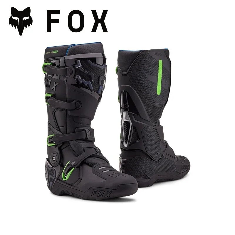 Мотоботинки FOX Instinct 44, Fluorescent Green