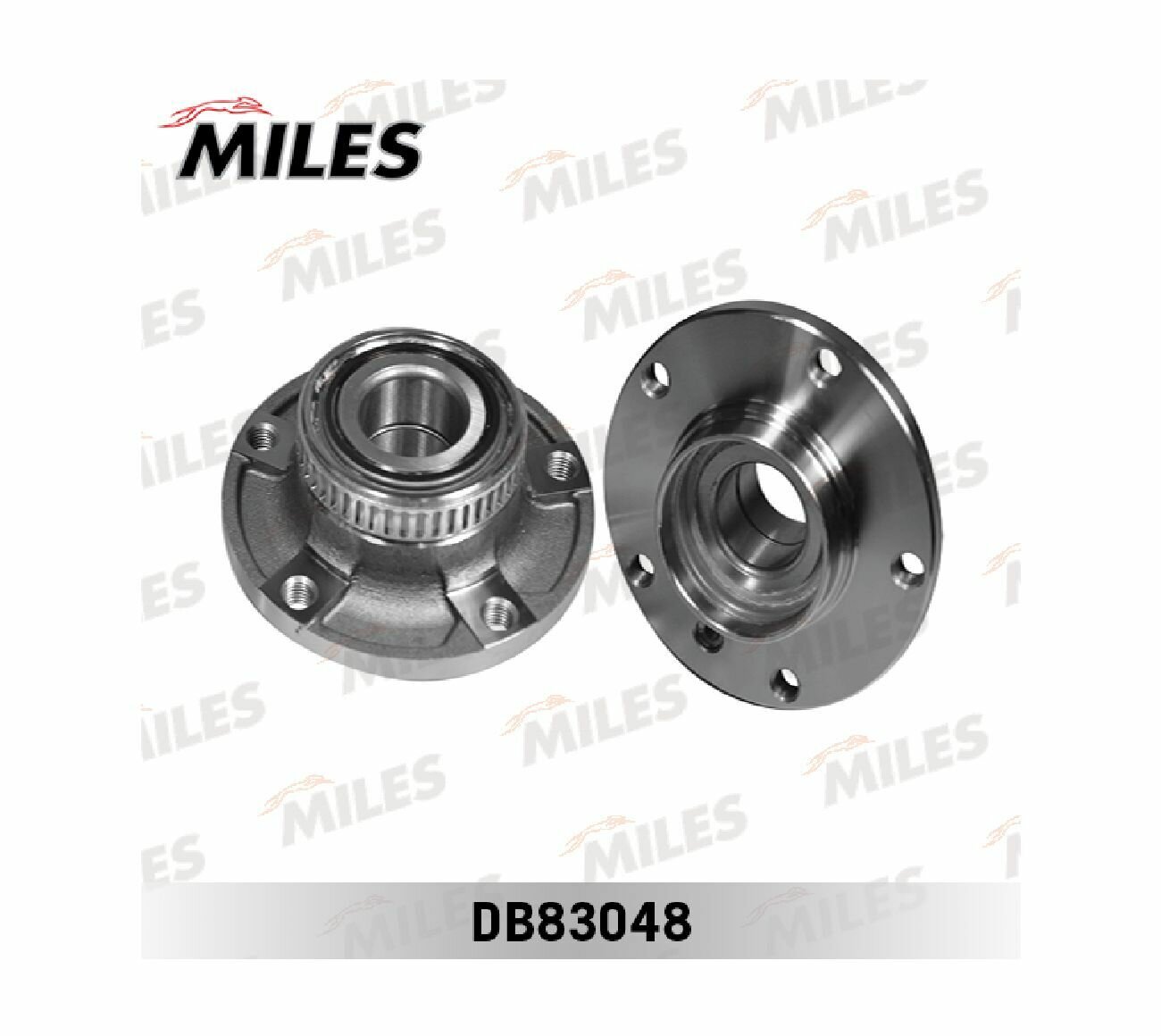 Ступица с подшипником передняя +ABS, BMW 3 E36/E46/5 E34/7 E32 86-05, MILES DB83048