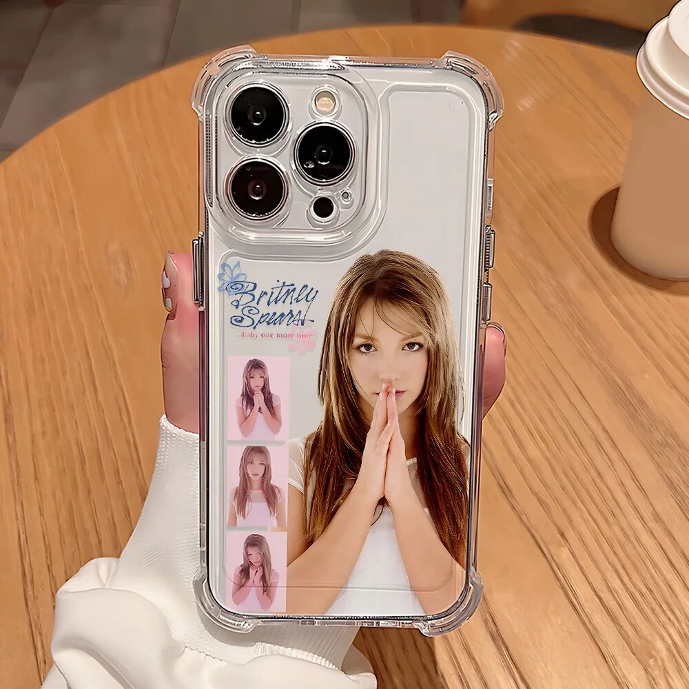 Прозрачный противоударный чехол Britney Spears для iPhone 17, 16e, 16, TMSJ-STMSJ26587A2, iPhone 12