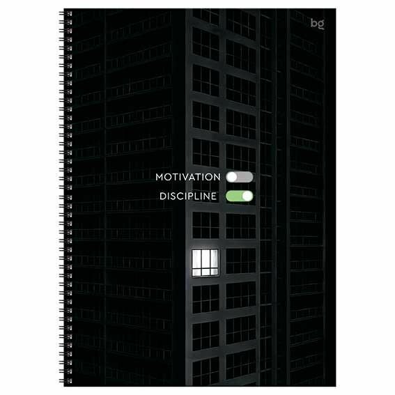 Тетрадь160л, клетка А4 BG спираль "Дисциплина", 67189 твердая обложка, soft-touch