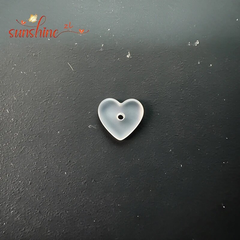 Силиконовые подушечки для серег 3/5/7/9/12 мм 10 PCS, Heart shape8x1.2x1mm