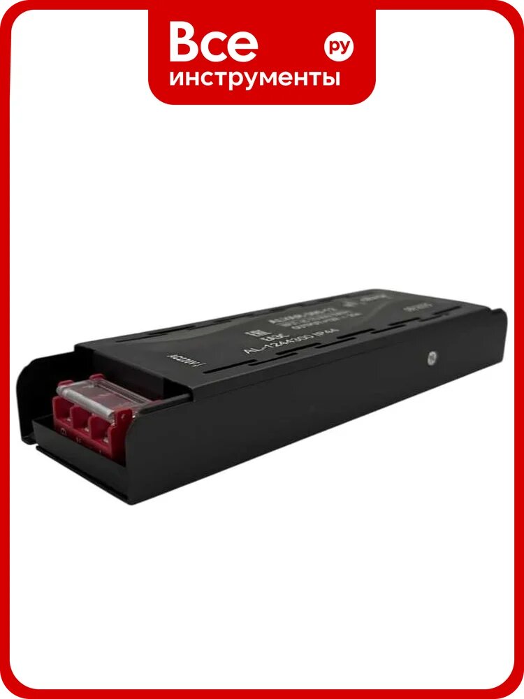 Блок питания Alvar 12В 300Вт IP44, сверхтонкий, для светодиодных лент AL-1244300