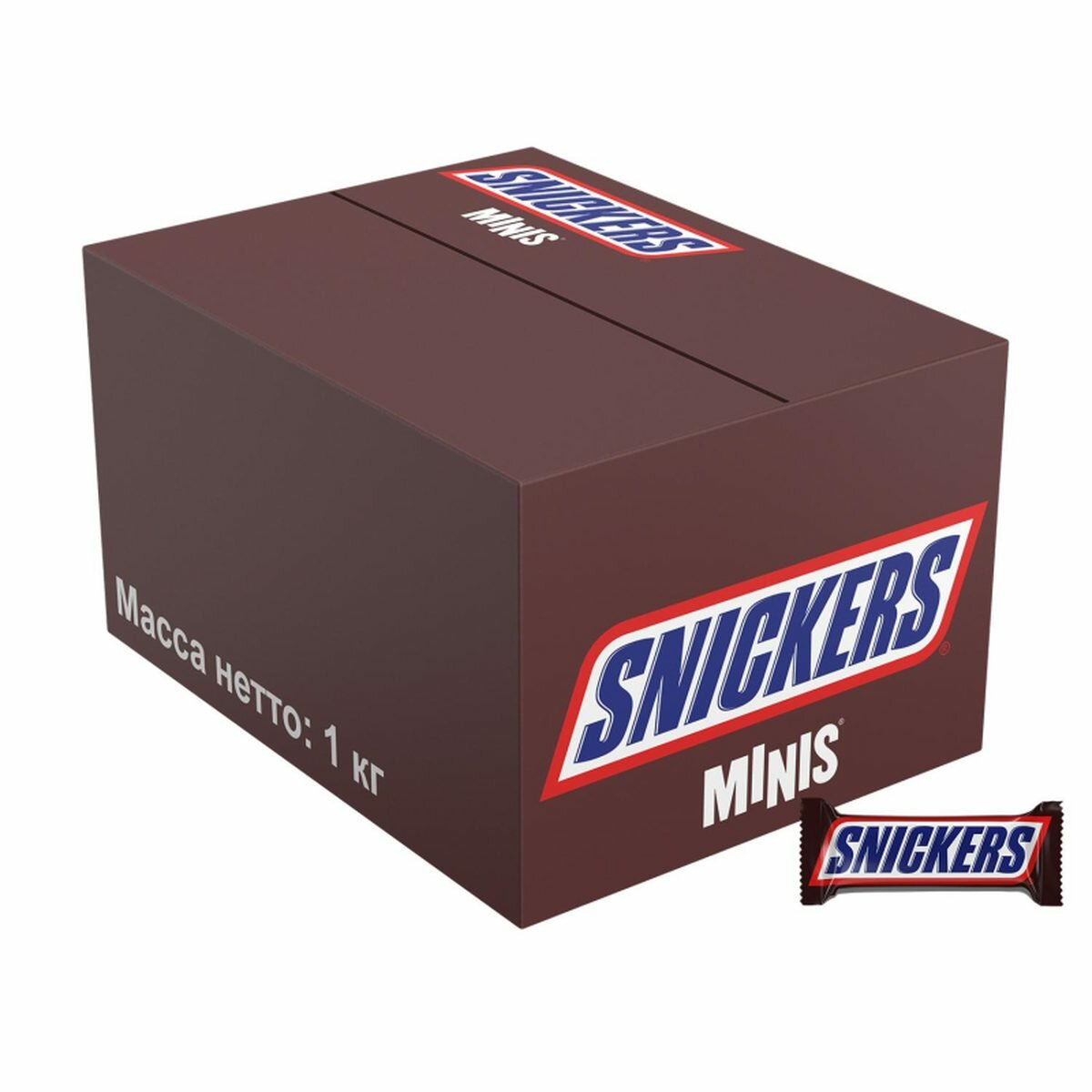 Шоколадные батончики Snickers Minis 1кг