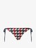Купальник PERFECT MOMENT Houndstooth side-tie bikini bottoms, размер 38, белый