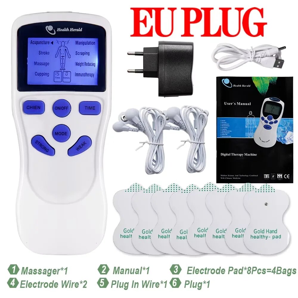 SANPKON Миостимулятор TENS/EMS для снятия боли EU Plug