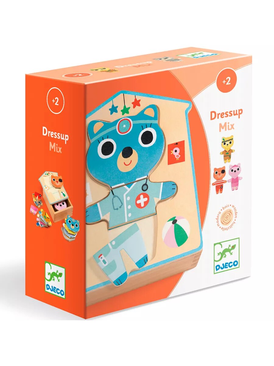 Wooden puzzle Первый пазл Одежда, 18 д. DJ01678