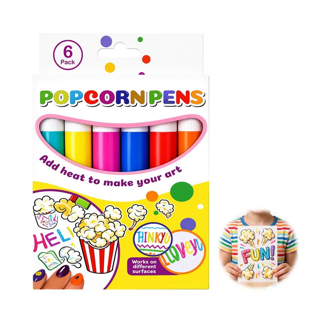 Hinky Dinky Popcorn 3D-ручка, набор 6 шт, для детей