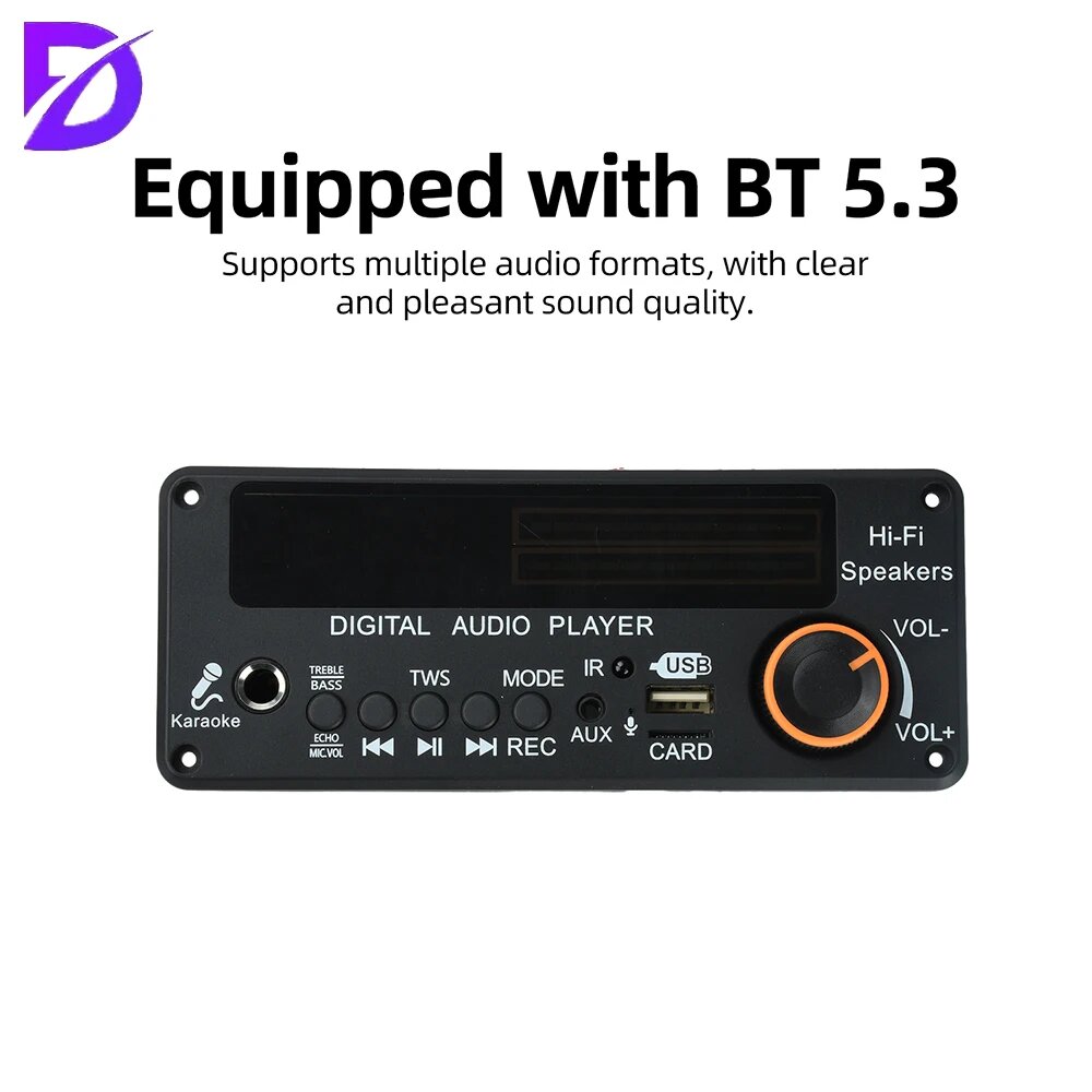 MP3 Bluetooth декодер плата 5.3 with Large remote — фото 1