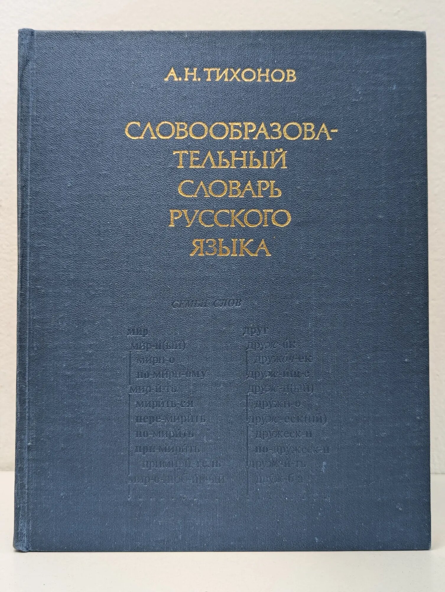 Словообразовательный словарь русского языка. Том 1 Тихонов Александр Николаевич 1990