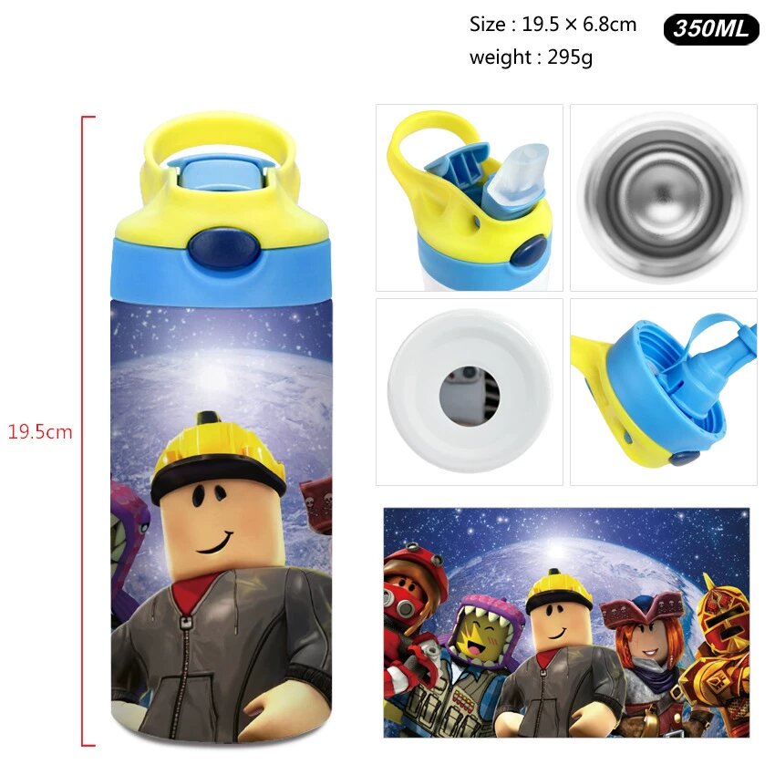 Roblox из нержавеющей стали герметичный термос для студентов и детей портативная бутылка