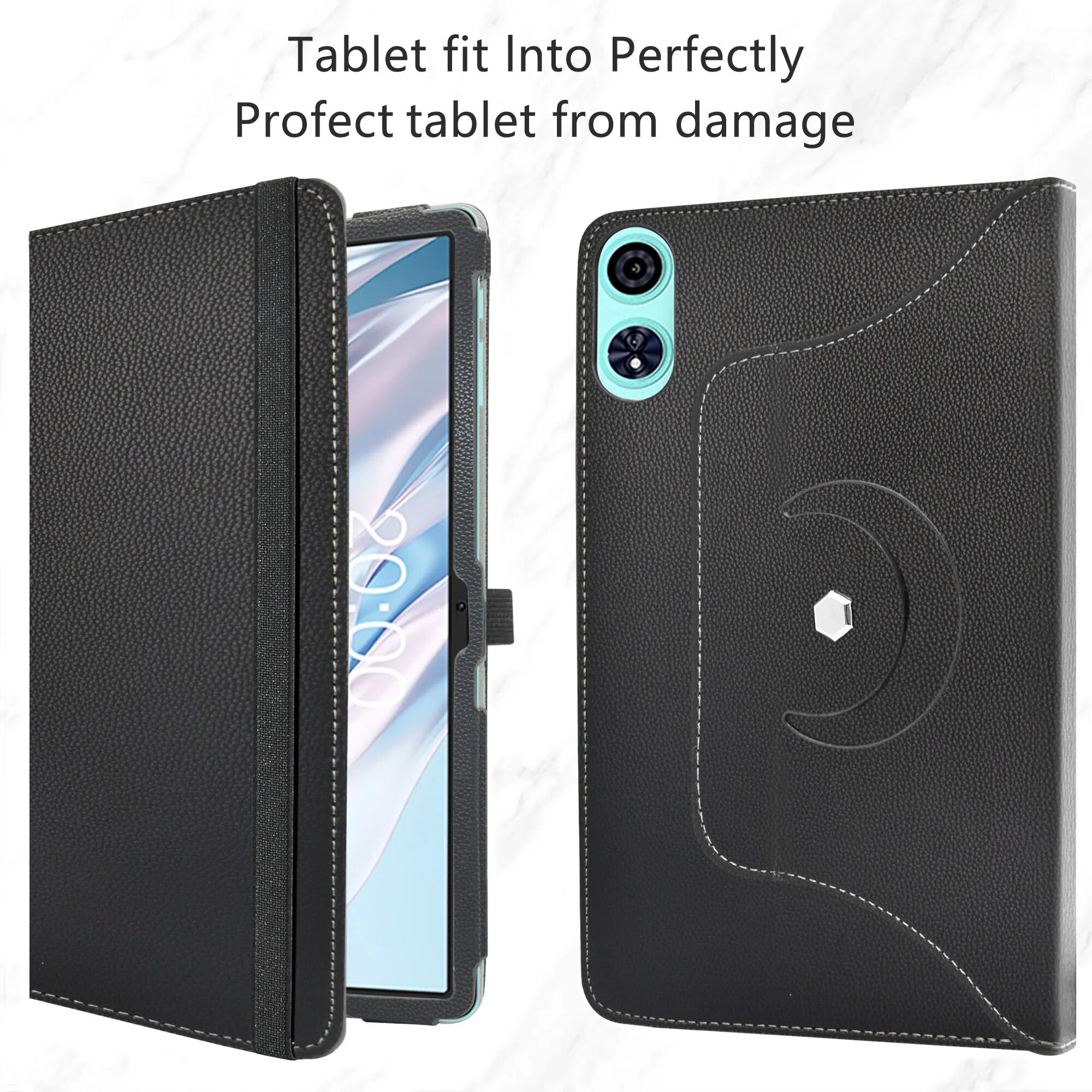 Чехол для планшета Kenshi Pad Pro E112 4G из искусственной кожи Черный, черный
