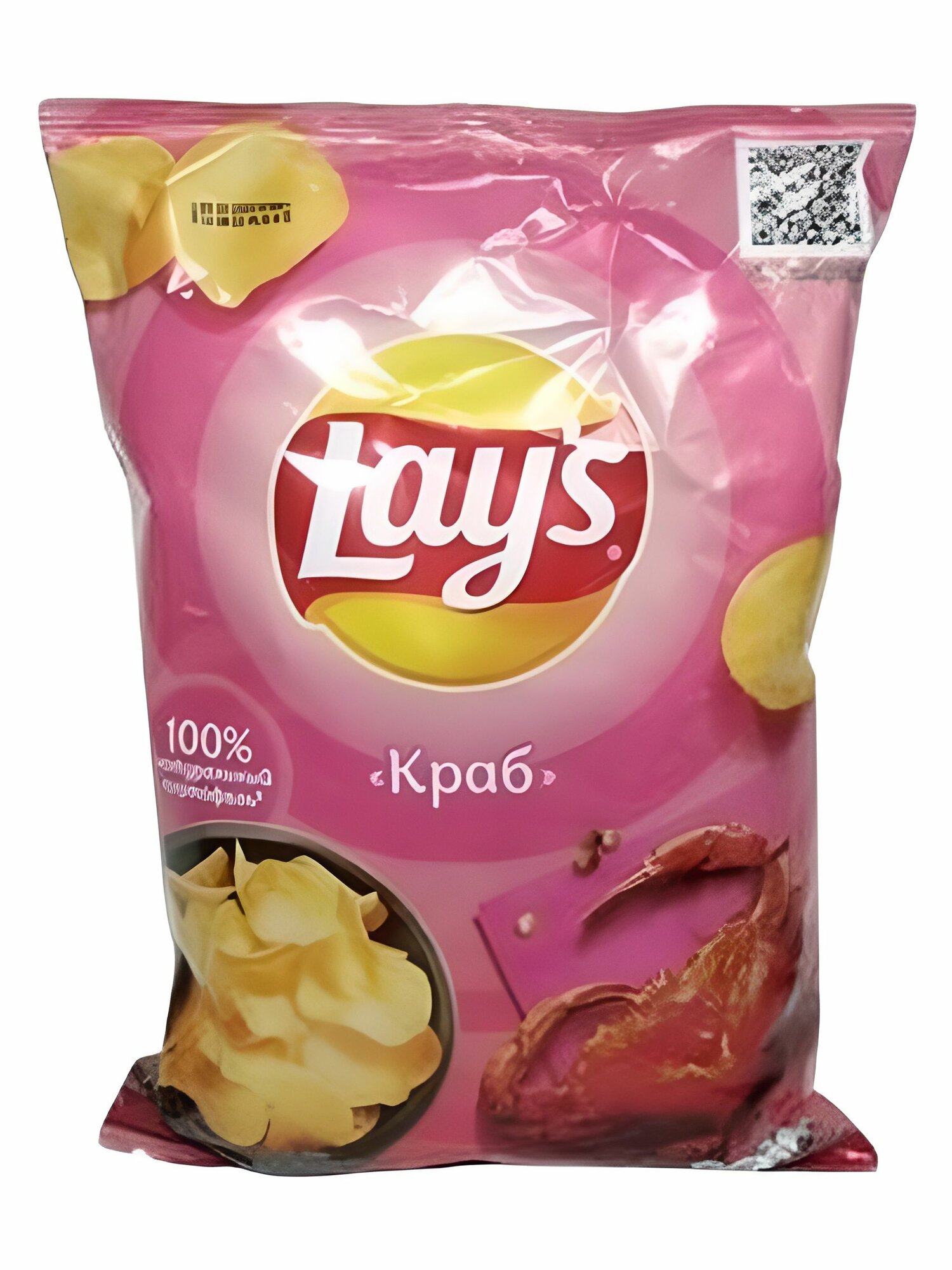 Чипсы картофельные Lays Краб 140 грамм