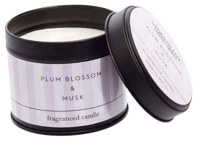 Свеча для дома Stoneglow Plum Blossom and Musk 180 гр - Стоунглоу Плам Блоссом Энд Маск