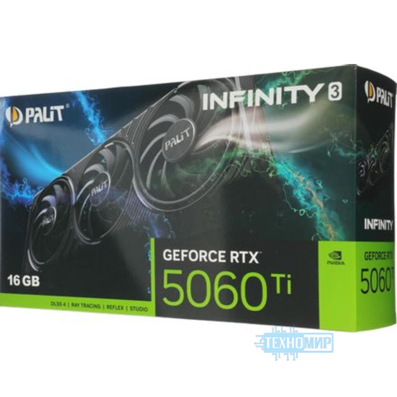 Видеокарта Palit NVIDIA GeForce RTX 5060TI PA-RTX5060TI INFINITY (NE7506T019T1-GB2061S)