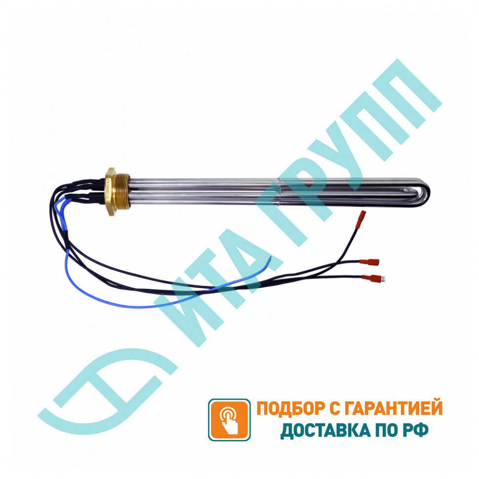 Блок-тэн 7000W(2330x3) из нержавеющей стали, D48, G1 1/2"(М48х2), L425мм, 230/400V для Protherm, 20068841