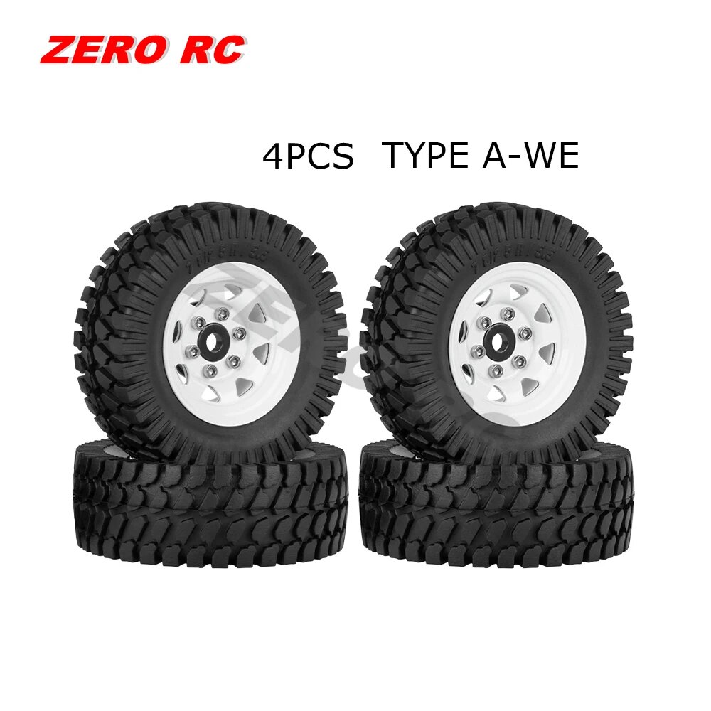 Колеса RC Crawler 1.55" черные 4PCS TYPE A-WE