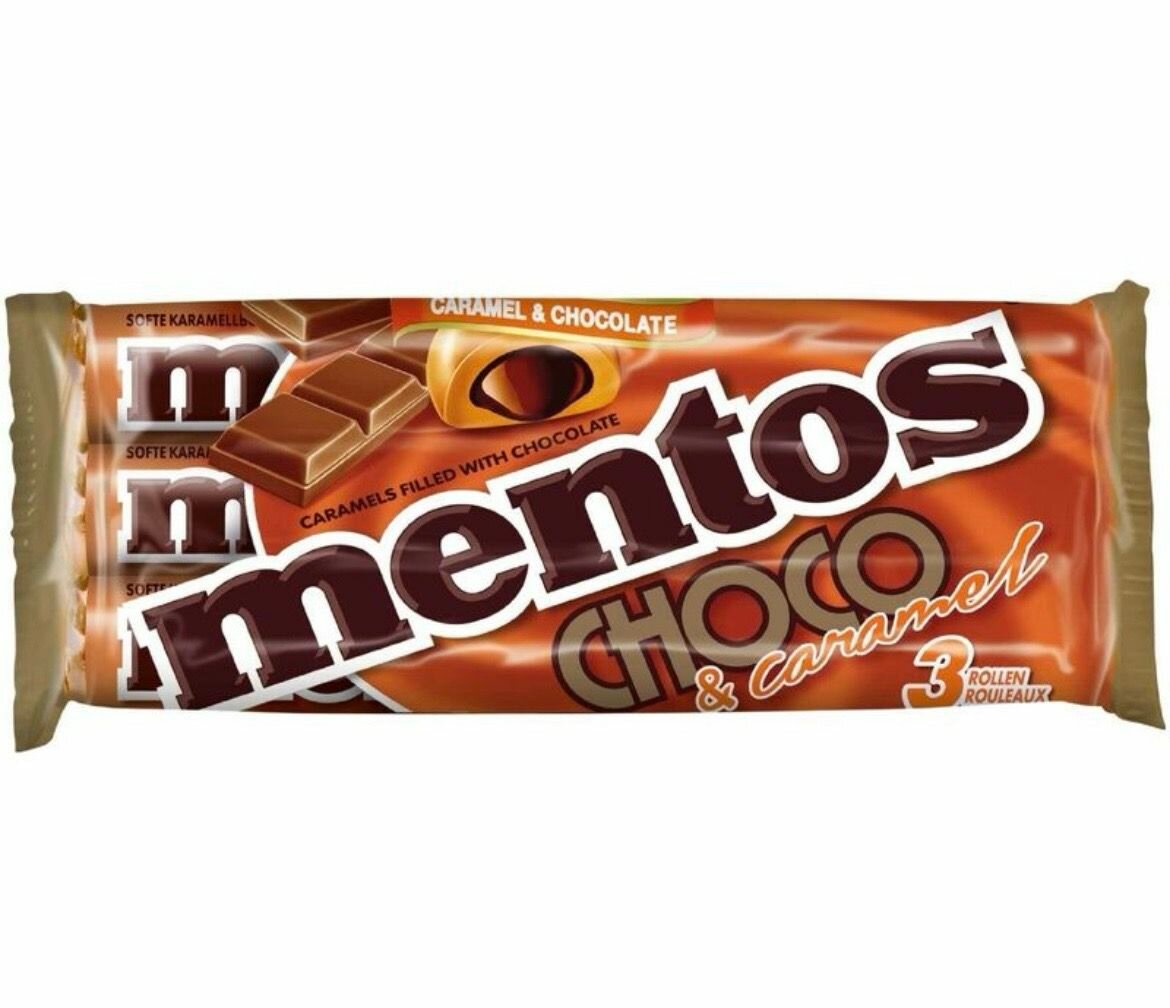 Ирис MENTOS шоколад/карамель , 114 г * 3 шт.