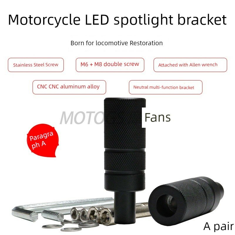 Светодиодная фара для скутера, кронштейн для прожектора, аккумулятор, электромобиль, модифицированное расширенное