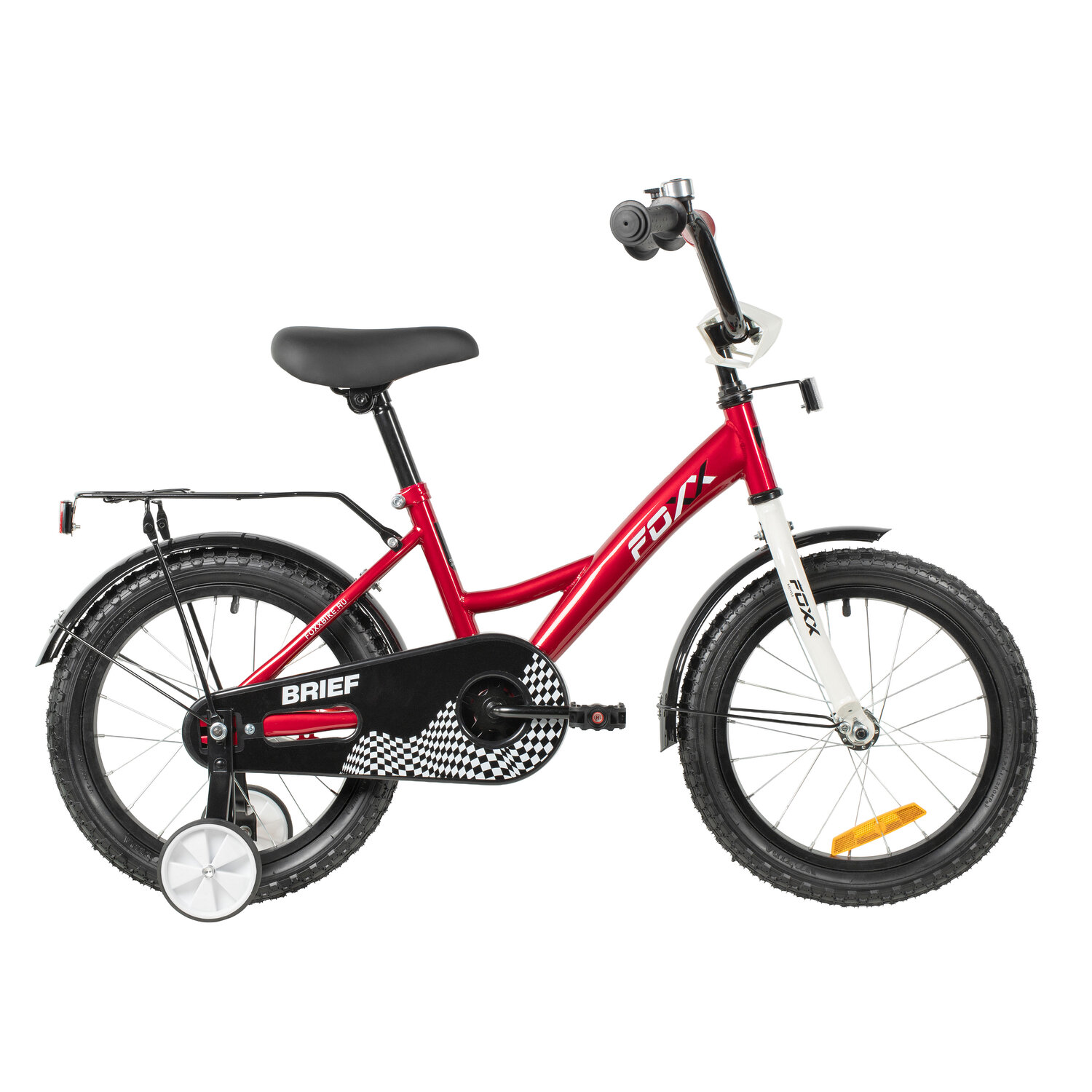 Велосипед детский Foxx Brief 16 (2026), стальная рама, цвет Красный