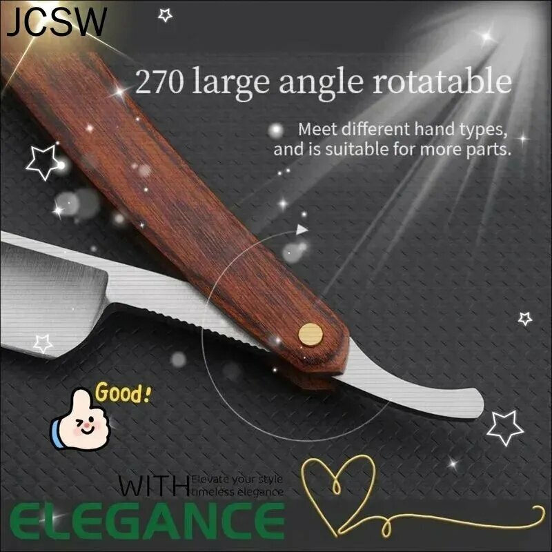 Ретро-опасная бритва с длинной ручкой для бритья, стрижки и моделирования