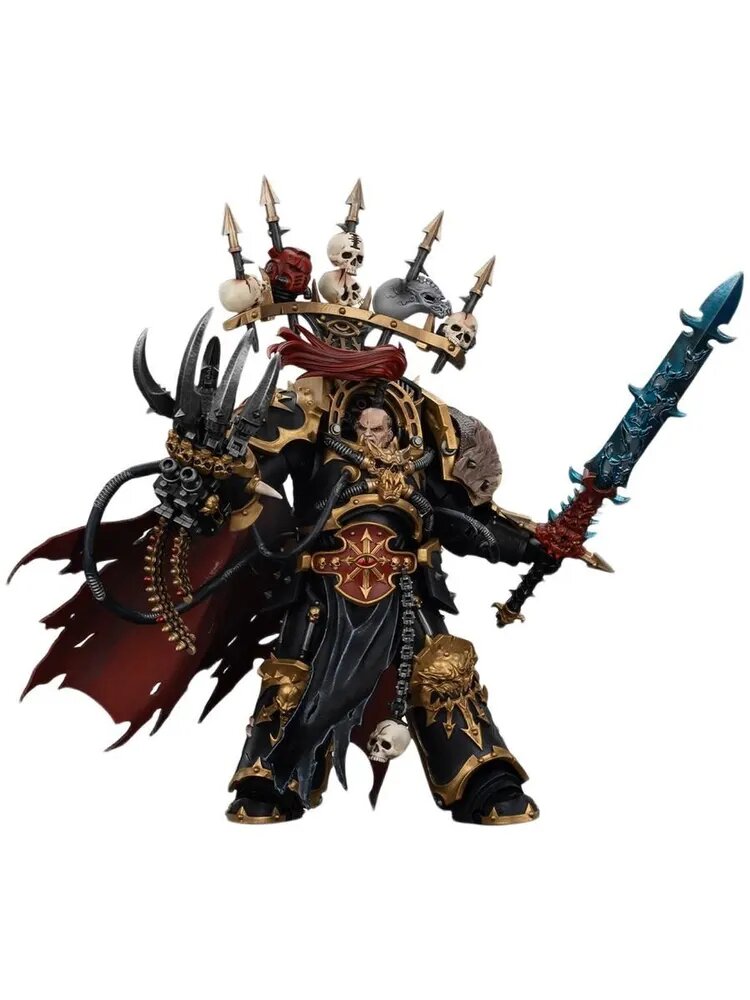 Подвижная фигурка Warhammer 40K Black Legion Abaddon the Despoiler with Drach'nyen and the Talon of Horus, Игры для персонажей Коллекция подарков на день рождения