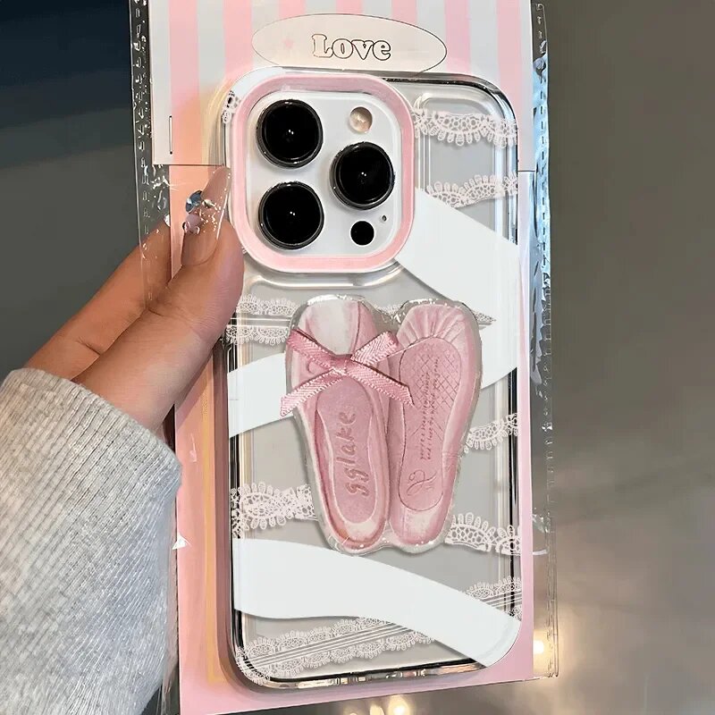 Розовые балетки, чехол для iPhone 13, only case