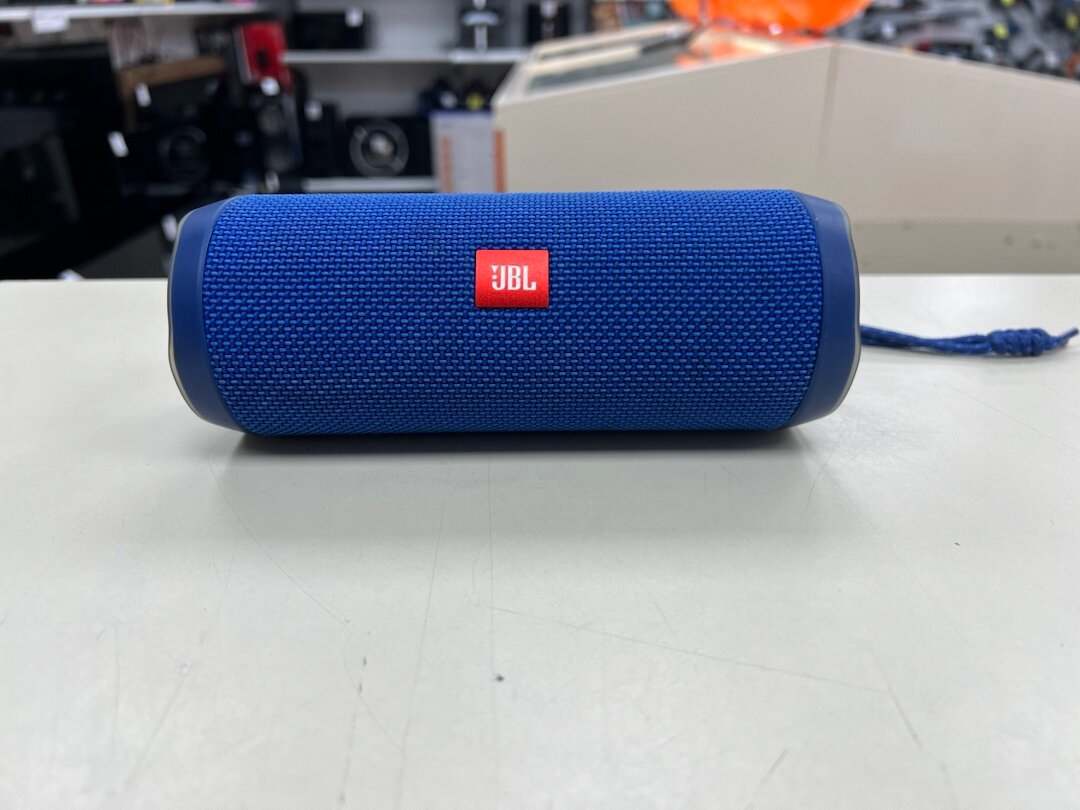Портативная акустика JBL Flip 4, 16 Вт, синий, Б/У, Уценка