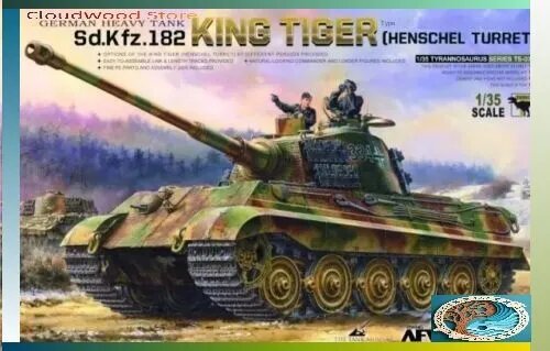 Meng Model 1/35 TS-031 Немецкий Sd. kfz.182 Король тигров Henchetta сборка модели танка