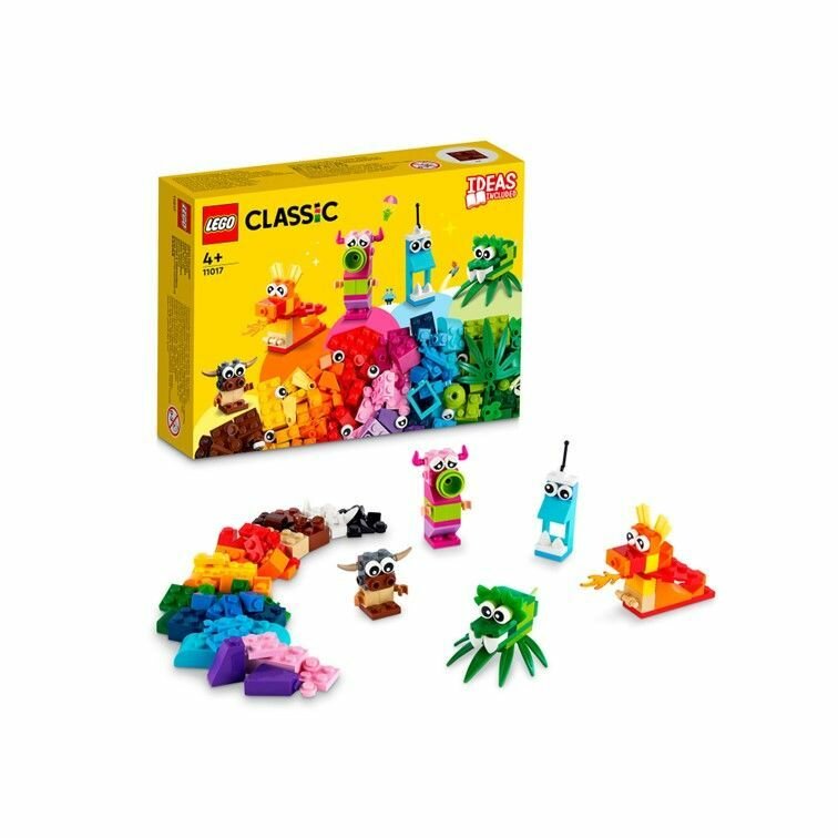 Конструктор LEGO 11017 CLASSIC Creative Monsters, 140 деталей