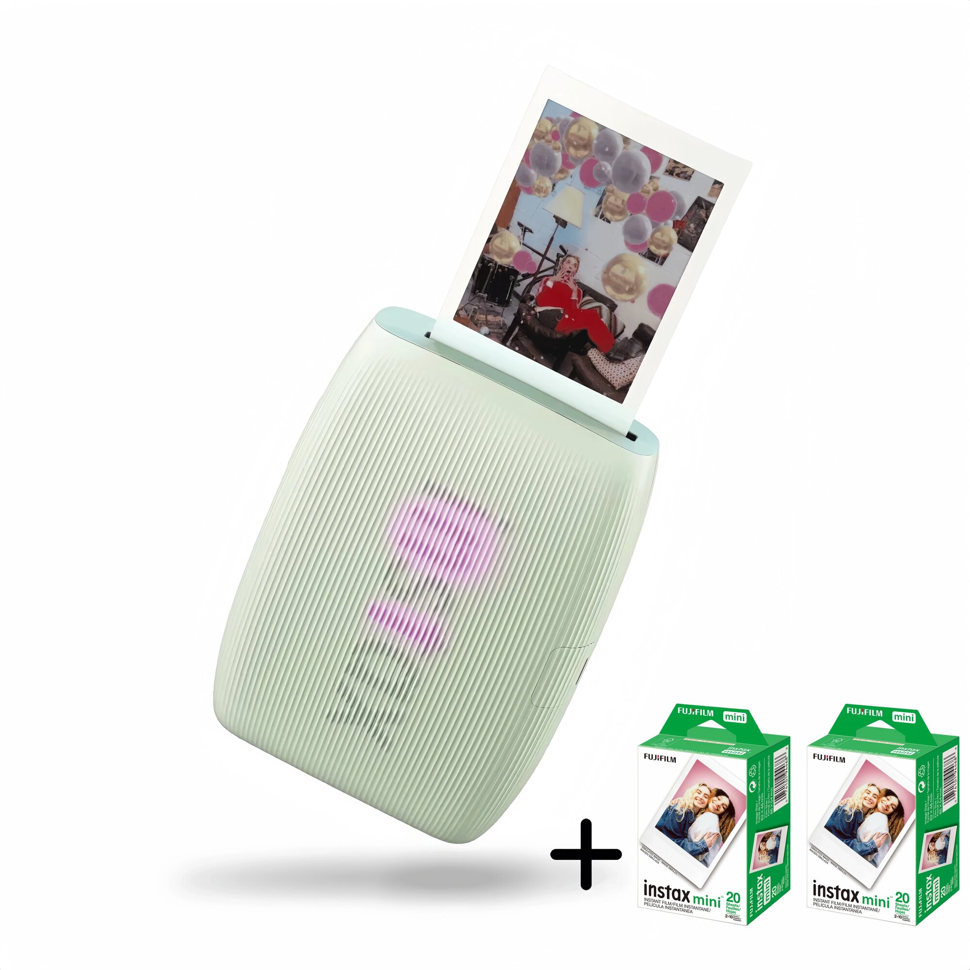 Принтер Моментальной печати Fujifilm Instax Mini Link 3 （В комплекте 40 листов фотобумаги）Green Зелёный