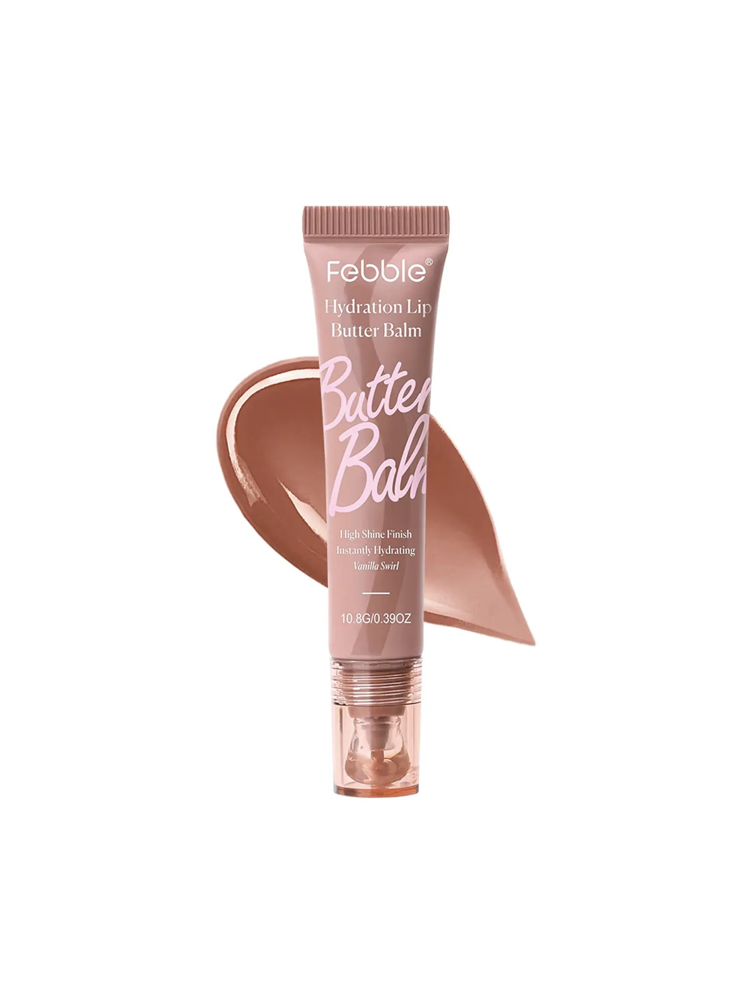 Бальзам для губ Febble "Hydration Lip Butter", гелевый, питание и увлажнение, светло-коричневый — фото 1