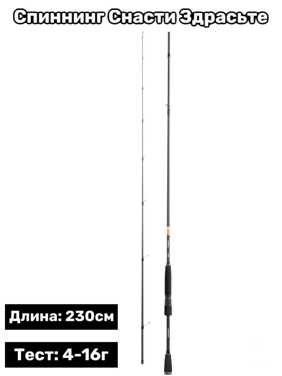 Спинниг Снасти Здрасьте, Porolka 762ML, Тест 4-16 грамм / Длина 230см